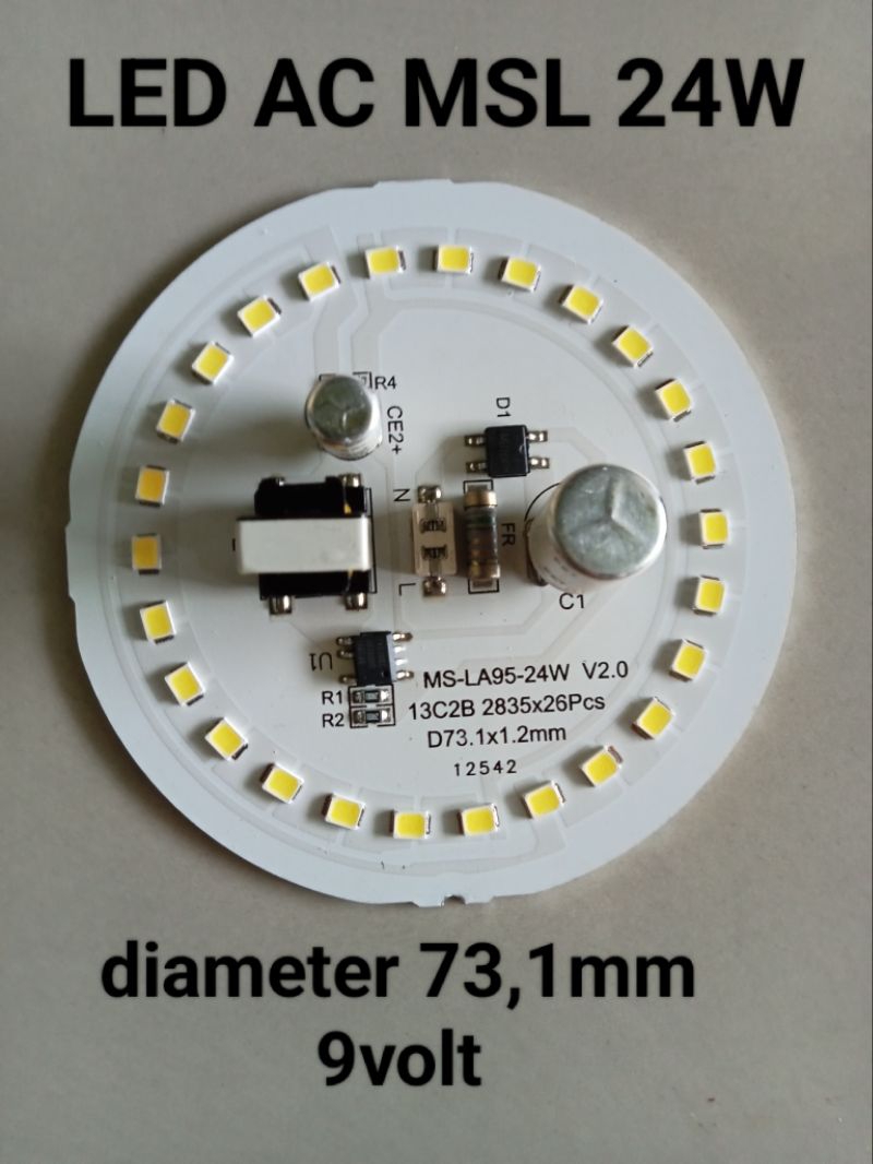 Jual PBC LED AC MSL 24W (9volt) | Shopee Indonesia