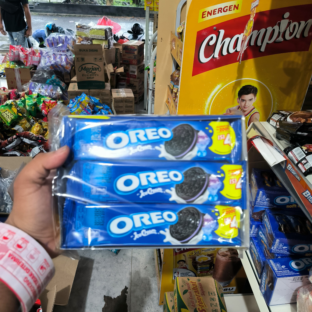 Jual Biskuit Oreo ISI 3+1 (1 Pack isi 12 Pcs) | Shopee Indonesia