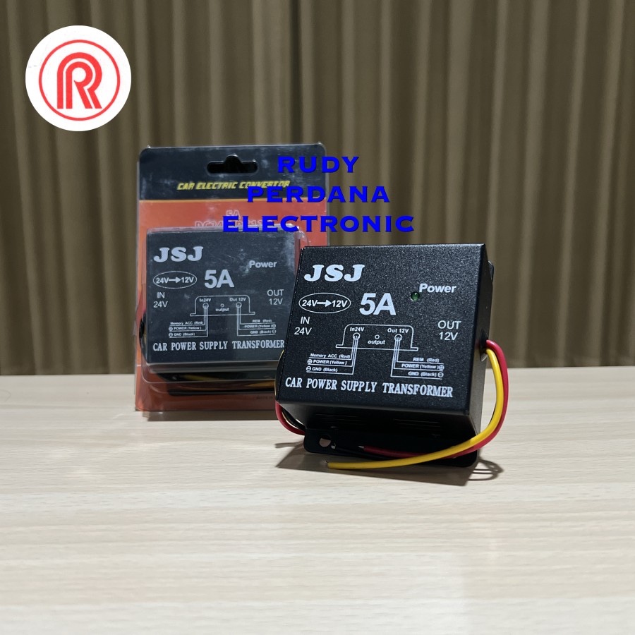 Jual CONVERTER STEP DOWN DC 24V TO 12V 24-12 VOLT 5A AKI MOBIL TRUK BUS | Shopee Indonesia