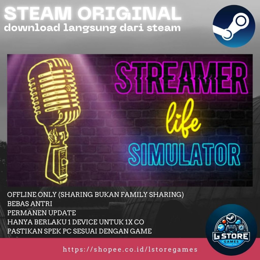 Jual Streamer Life Simulator PC Sharing Original Offline | Shopee Indonesia