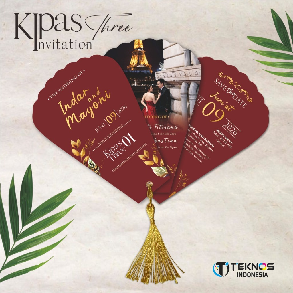 Jual UNDANGAN KIPAS PERNIKAHAN UNIK - UNDANGAN PERNIKAHAN CUSTOM ...