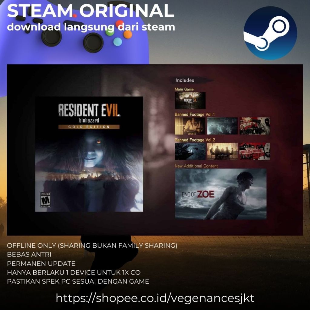 Jual Resident Evil 7 Biohazard Gold Edition + Banned Footage + End of ...