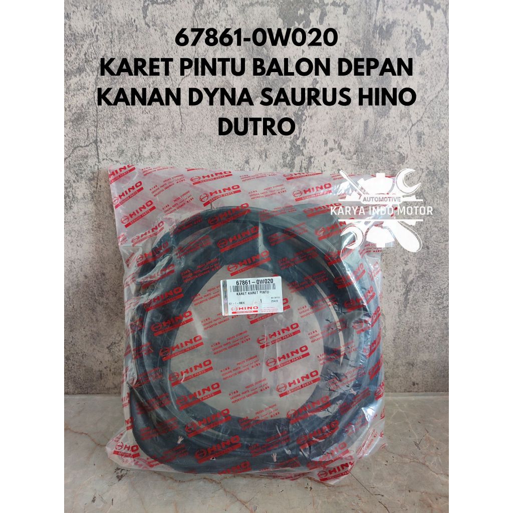 Jual KARET PINTU DEPAN KANAN / KIRI DYNA SAURUS HINO DUTRO ORIGINAL ...