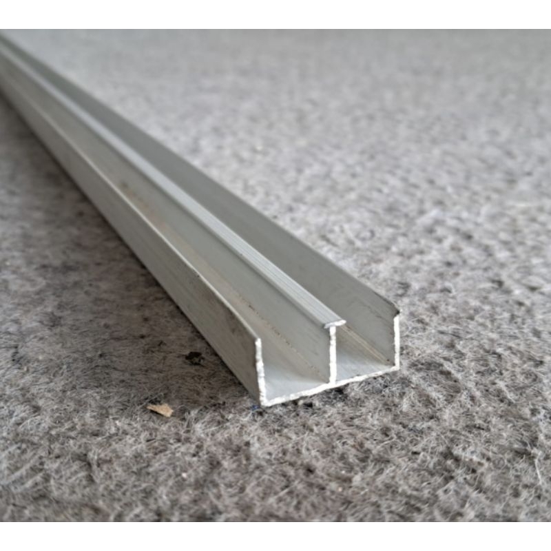 Jual Rel Aluminium M Pintu Lemari Dua Jalur (KOLONG DAPUR) | Shopee ...