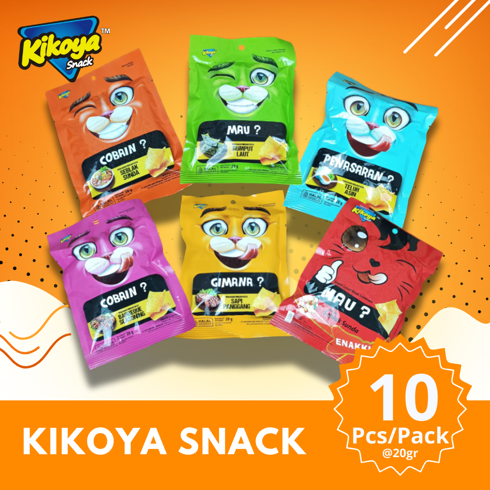 Jual SNACK BOOMING 2023 SNACK KIKOYA ISI 10PCS RASA RASA CEMILAN VIRAL ...