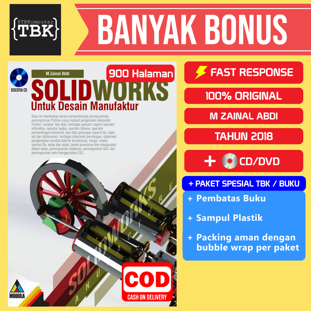 Jual BUKU SOLIDWORKS UNTUK DESAIN MANUFAKTUR M ZAINAL ABDI | Shopee ...