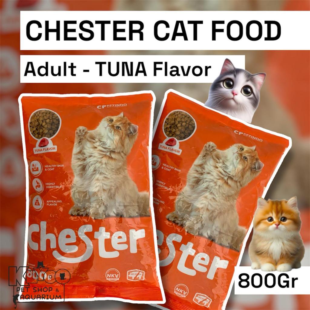 Jual Makanan Kucing Chester 800Gr Rasa Tuna Cat Food Chester | Shopee ...