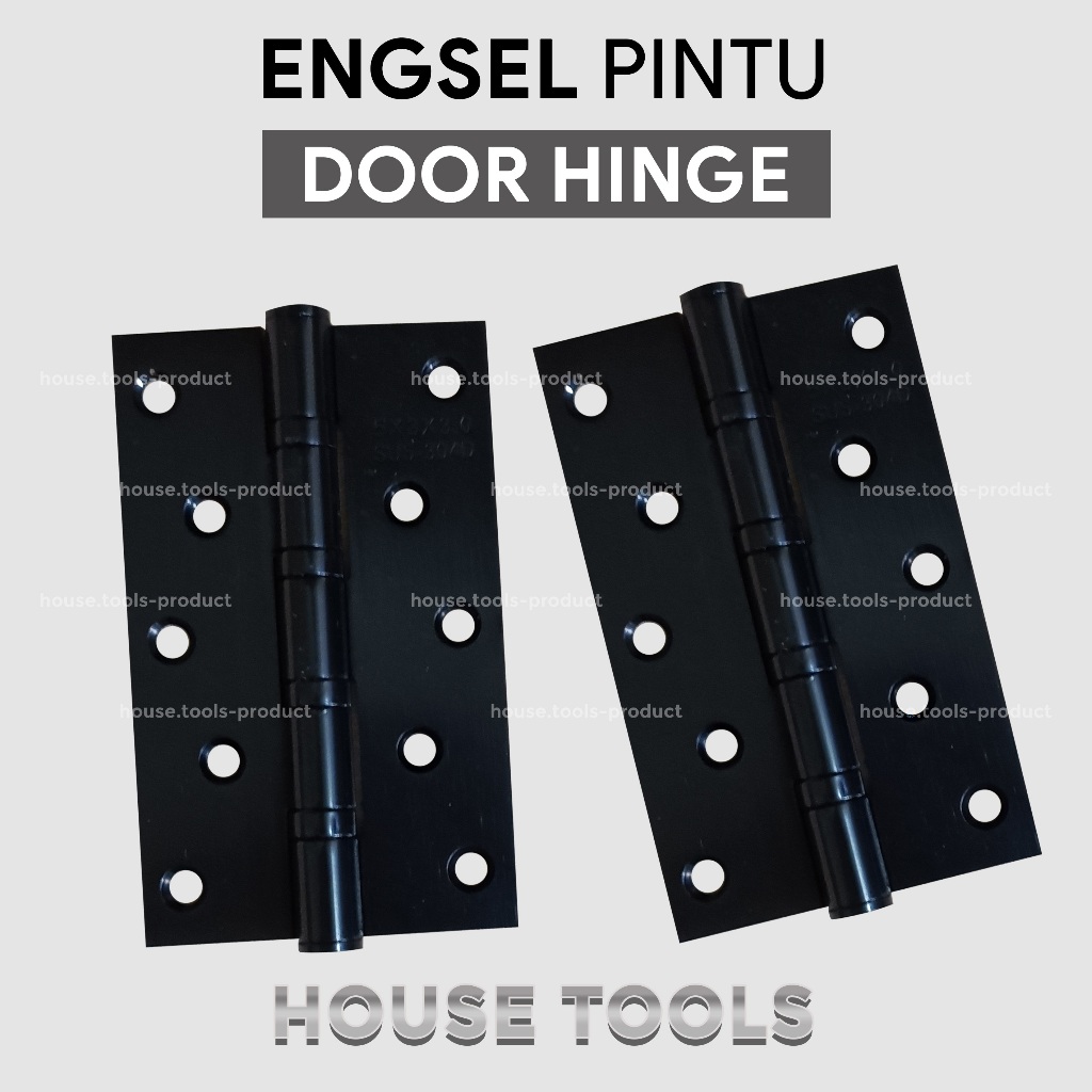 Jual Engsel Pintu Jendela Tebal Hinge 4 inch dan 5 inch Hitam Stainles ...