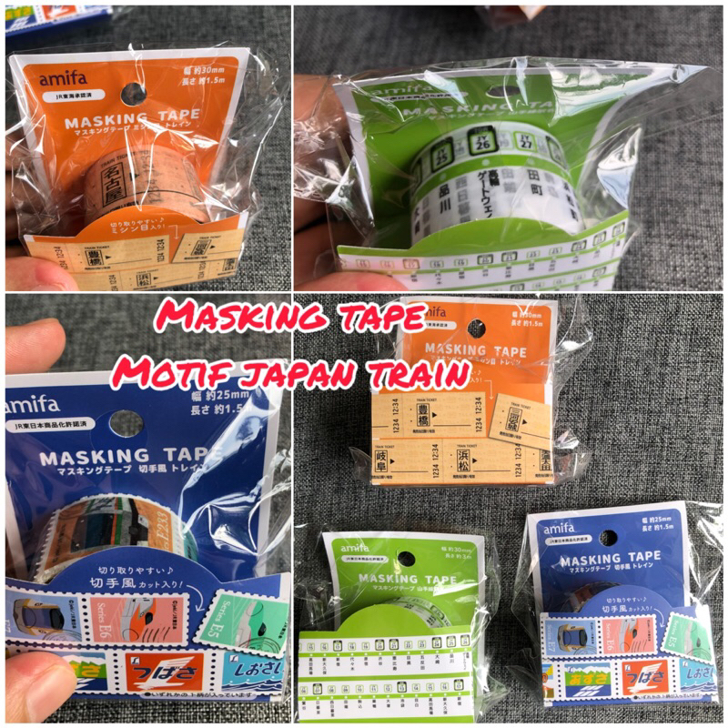Jual shinkansen hayabusa masking tape selotip kertas motif kereta train ...