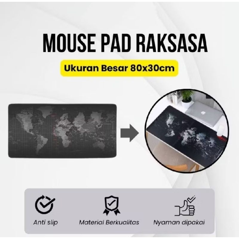 Jual Taplak Meja Tatakan Mouse Pad Raksasa Matras Peta Dunia Ukuran ...