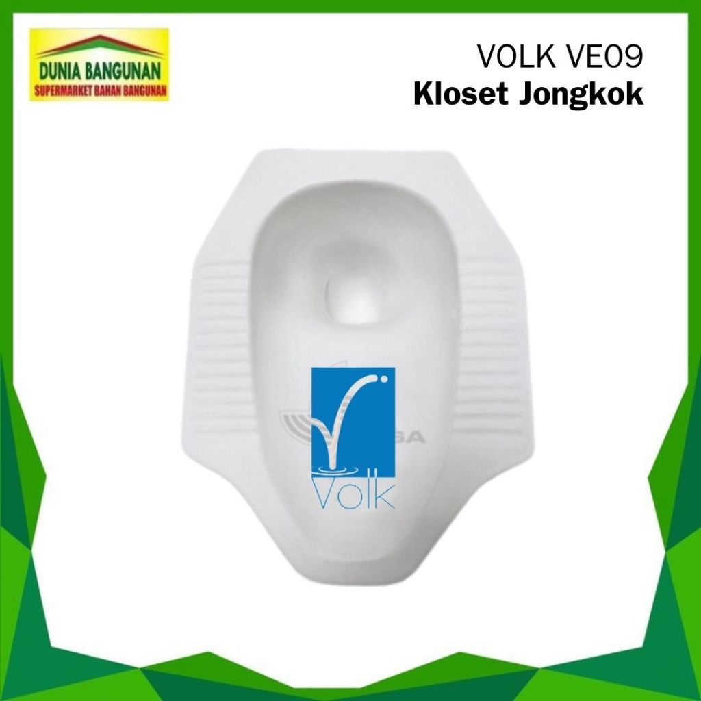 Jual Kloset Jongkok Volk VE09 Squatting Toilet Closet Jongkok Toilet WC Jongkok Putih | Shopee ...