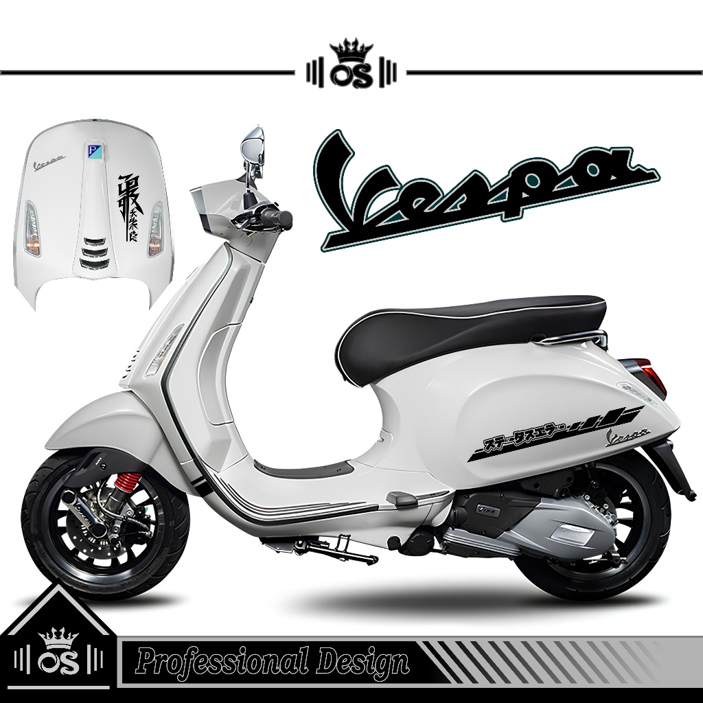 Jual STICKER CUTTING VESPA SPRINT & PRIMAVERA / MTF 19 / STRIPING VESPA ...