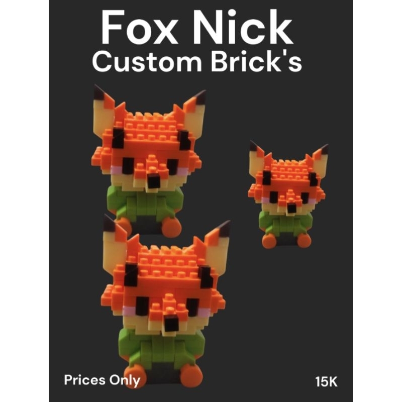 Jual Brick's Bentuk Fox Nick (Bentuk Jadi) | Shopee Indonesia
