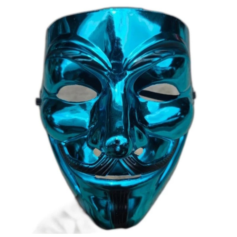 Jual Topeng Anonymous Blue Topeng Hacker Vendetta | Shopee Indonesia
