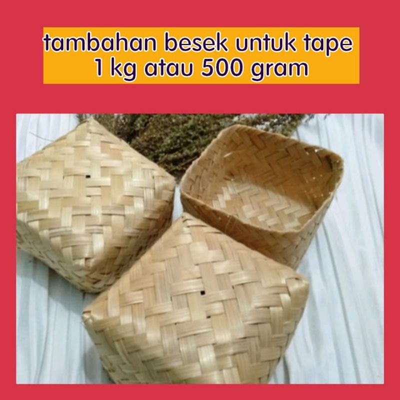 Jual tambahan tutup besek untuk tape 1 kg dab 500 gram | Shopee Indonesia