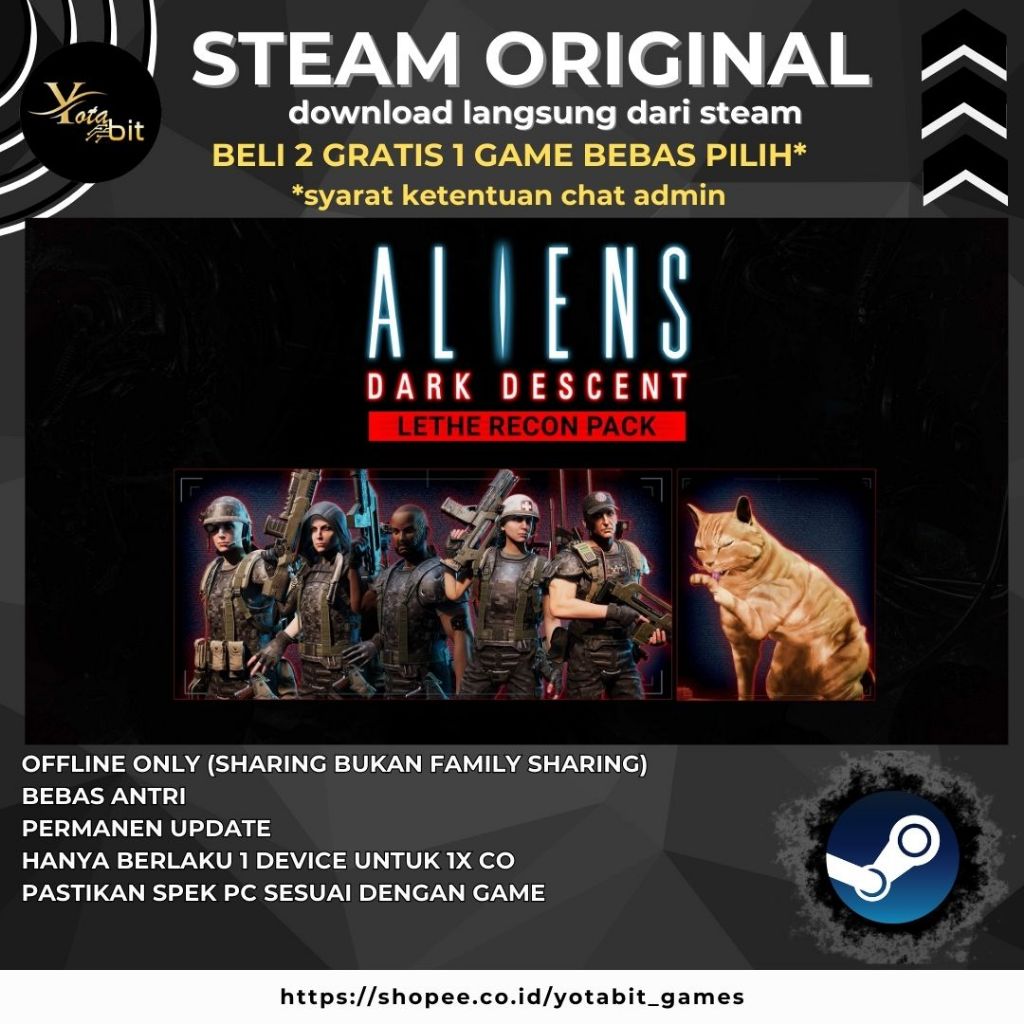 Jual Aliens: Dark Descent + Lethe Recon Pack PC Sharing Original Offline | Shopee Indonesia