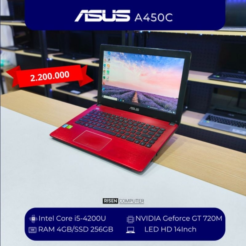 Jual Second LAPTOP ASUS A450C Intel Core i5 4200U NVIDIA Geforce RAM ...
