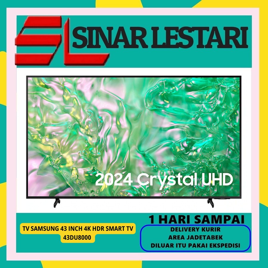 Jual TV SAMSUNG 43DU8000 43 INCH CRYSTAL UHD 4K HDR SMART TV 2024 | Shopee Indonesia