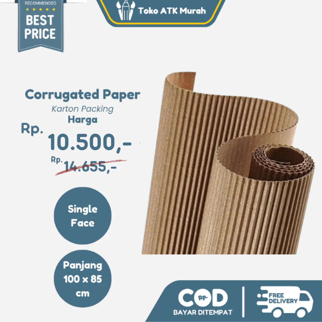 Jual Karton Packing Corrugated Paper 100 x 85 cm Single Face Kardus ...