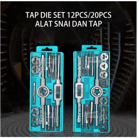 Jual HAND TAP DAN SNAI SET ISI 20PCS TAP DIE SET untuk membuat drat ...