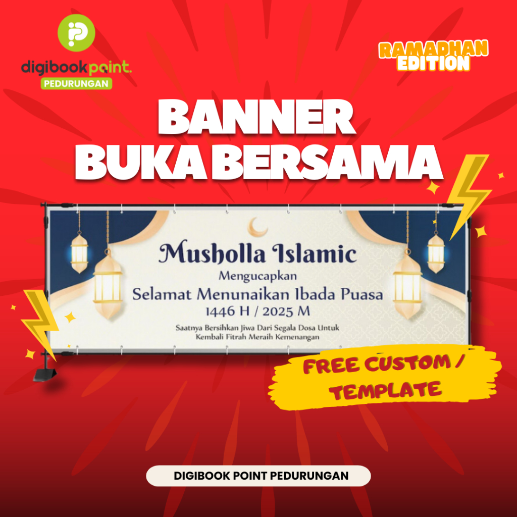 Jual Cetak MMT LEBARAN 2025 / BANNER IDUL FITRI 2025 / MMT HALAL BI ...