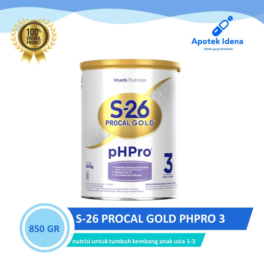Jual BISA INSTAN S-26 PROCAL GOLD PHPRO 800 GR Tahap 3 Susu Pertumbuhan ...