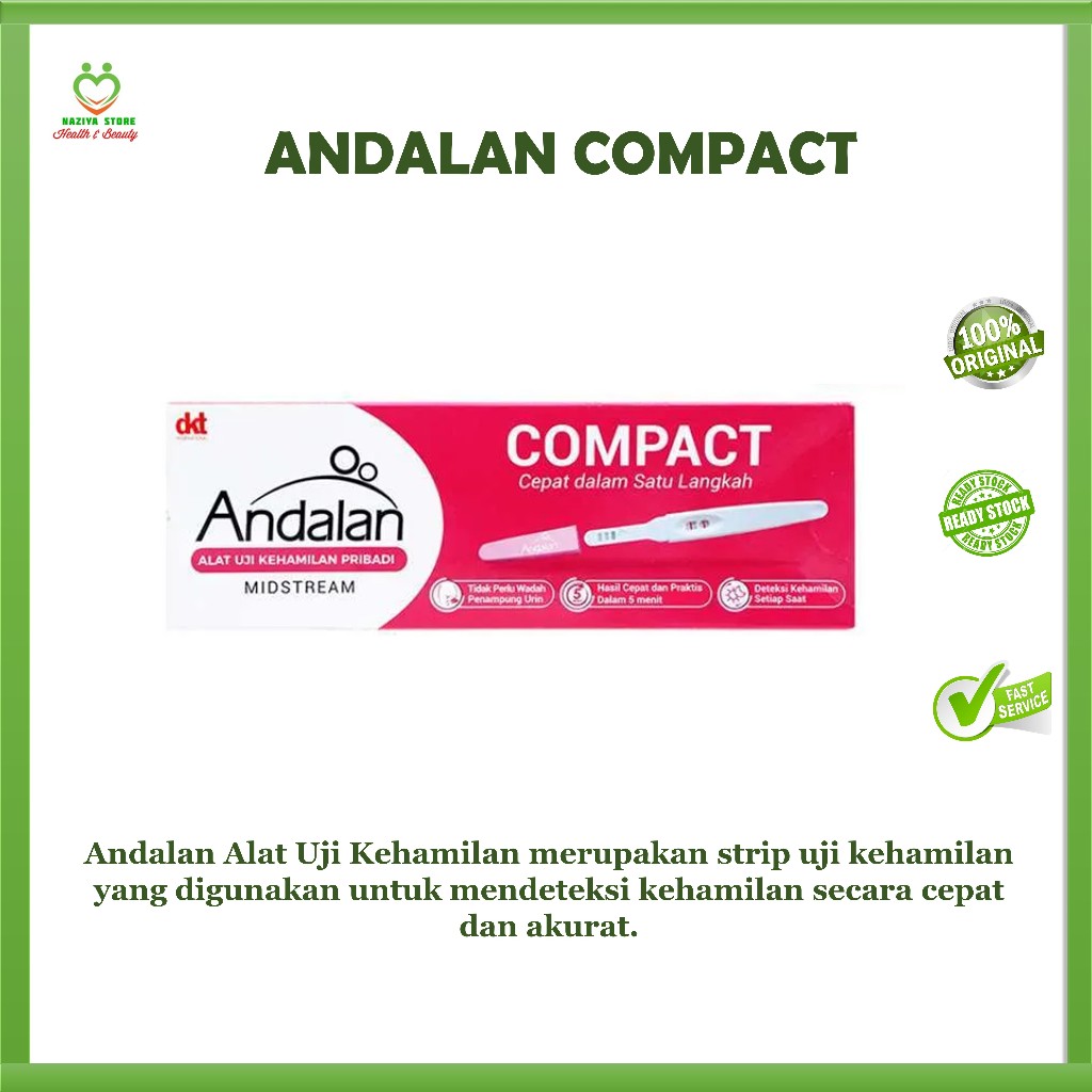 Jual ANDALAN Testpack Tes Kehamilan ANDALAN Midstream Compact /Tes ...