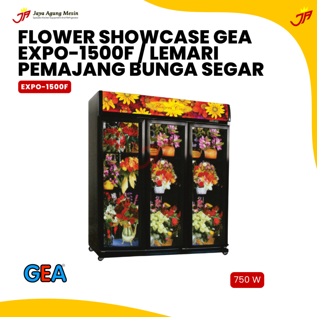 Jual GEA FLOWER SHOWCASE EXPO-1500F / LEMARI PEMAJANG BUNGA SEGAR ...
