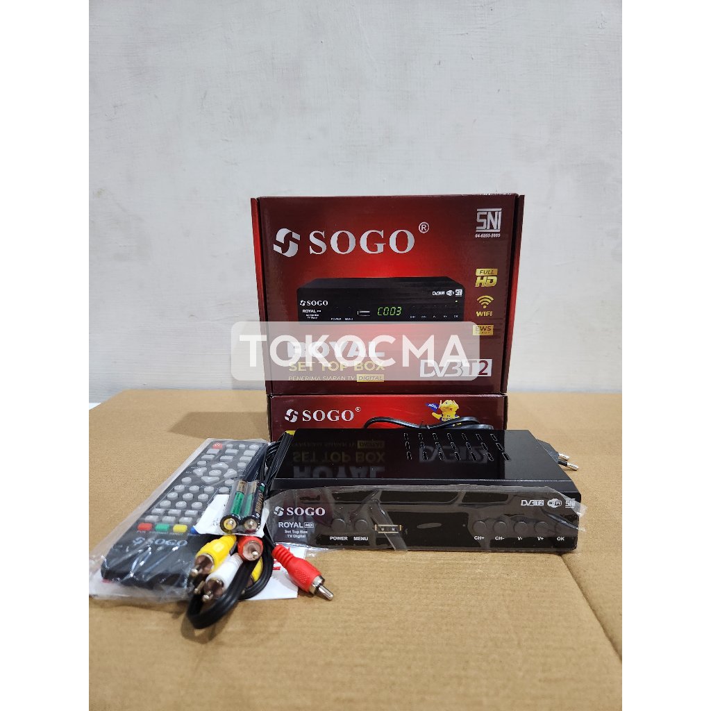 Jual SOGO Royal Set Top Box Digital TV Receiver Full HD STB WiFi HDMI Youtube USB DVB T2 SNI ...