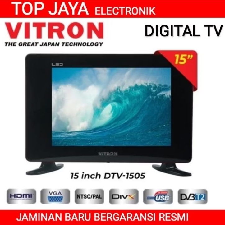 Jual LED TV VITRON 15 INCH/VITRON DIGITAL TV 15 INCH ltv1505 new series ...
