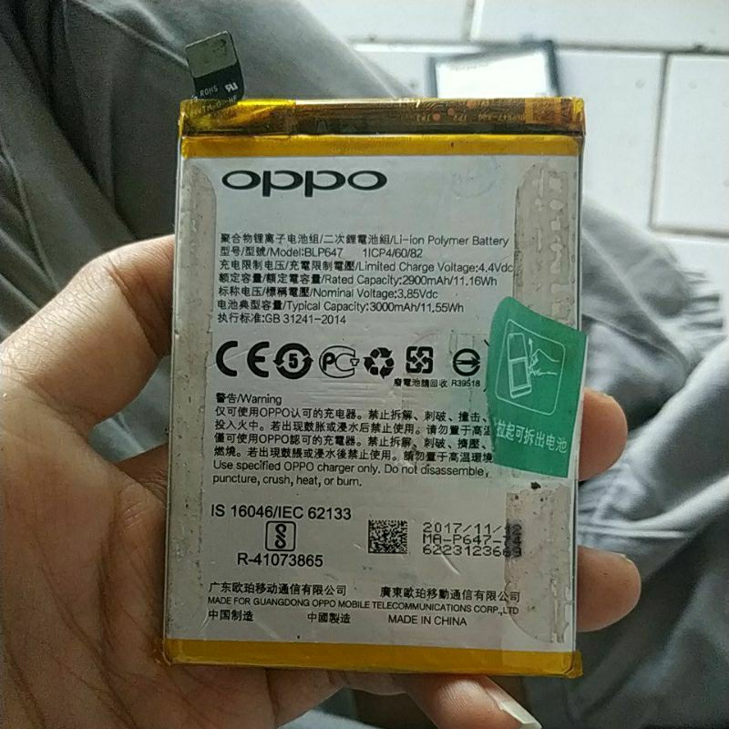 Jual BATERAI BEKAS OPPO A79 BLP647 | Shopee Indonesia
