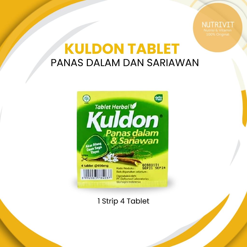 Jual KULDON TABLET PANAS DALAM DAN SARIAWAN | Shopee Indonesia