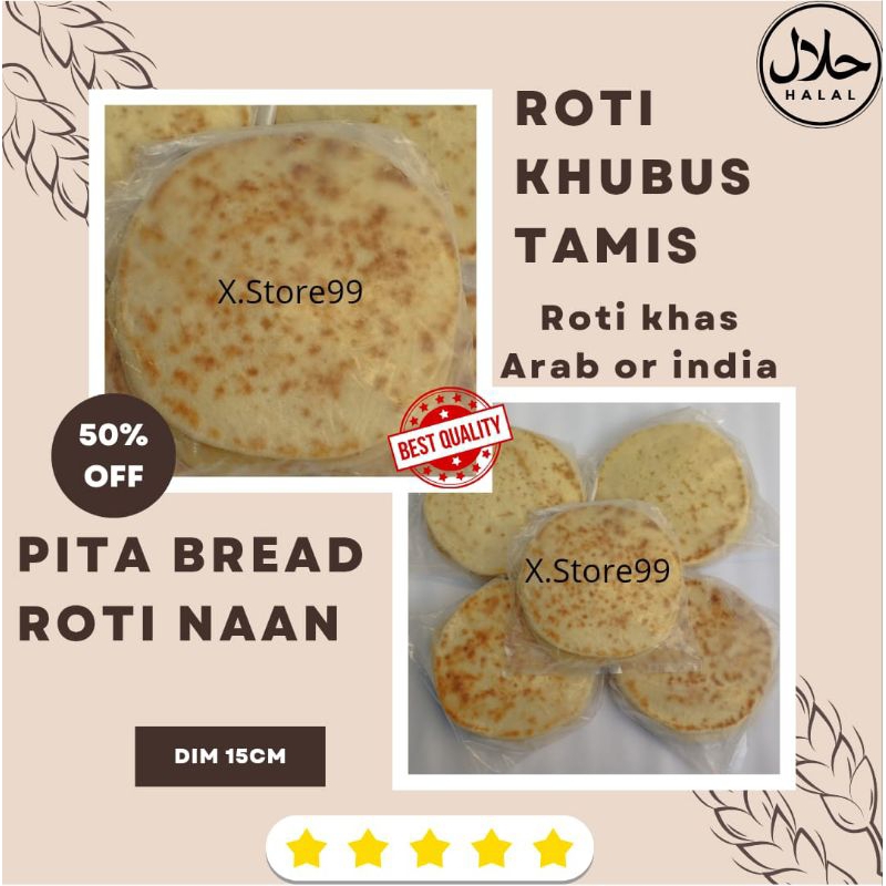 Jual Roti Khubus Tamis Roti Arab India roti naan hubus partai canai ...