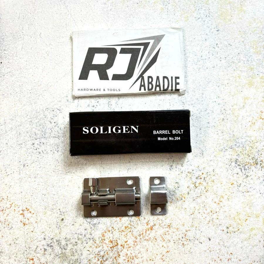 Jual Grendel Slot Pintu Jendela Model Kotak Stainless Soligen 2" inch ...