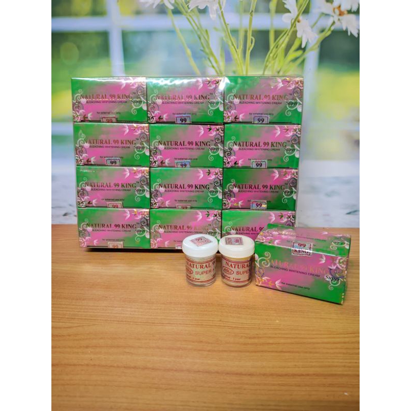 Jual cream Natural 99 king set hijau lusinan | Shopee Indonesia