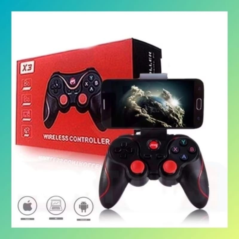 Jual Stick gamepad Android Bluetooth wireless x3 Ios Windows controller ...