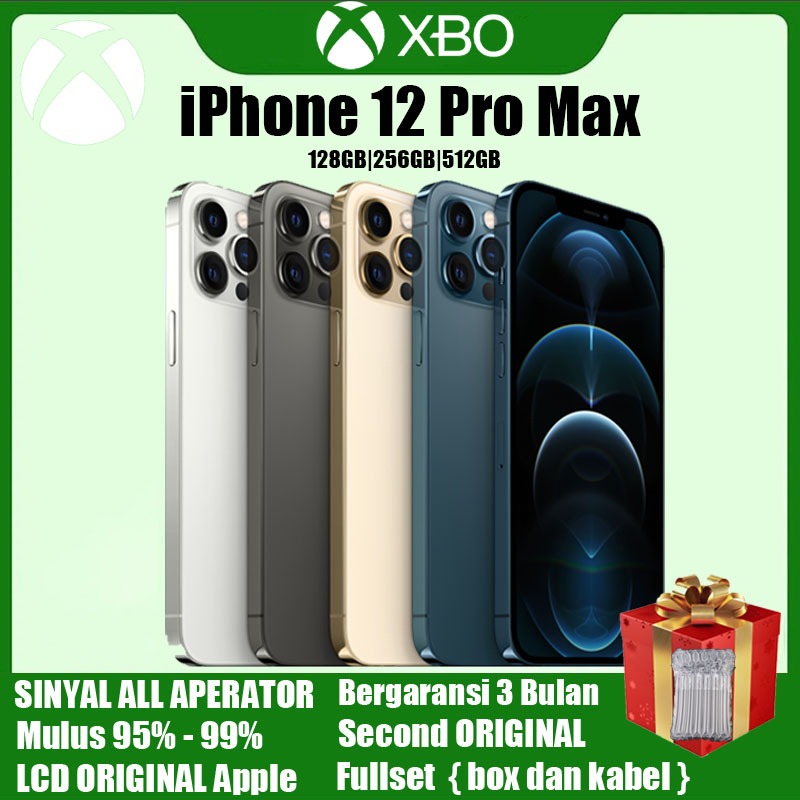 Jual 12 Pro Max 512GB/256GB/128GB Second BEKAS ORIGINAL 100% | MULUS NORMAL FULLSET Kondisi ...