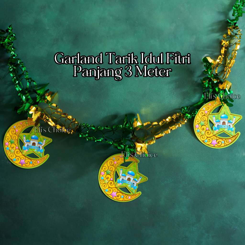 Jual Garland PREMIUM Lebaran Dekorasi Hari Raya Idul Fitri Banner ...