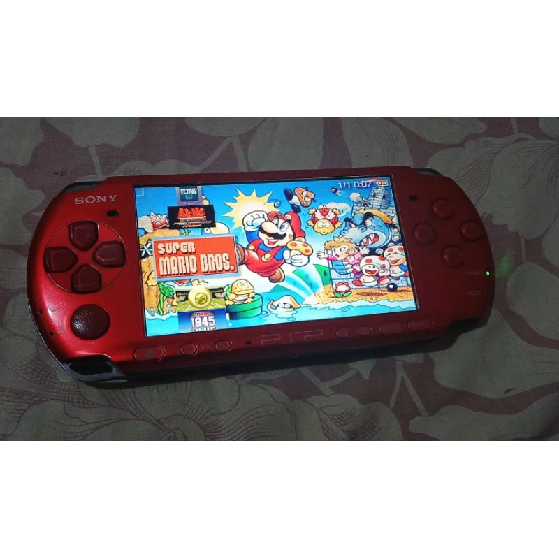 Jual PSP Sony 3000 red merah mulus lancar full 45 game lengkap siap ...