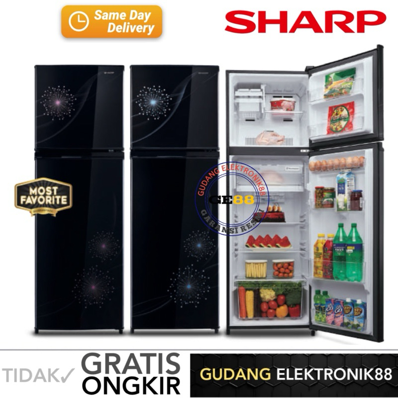 Jual Kulkas Sharp 2 Pintu SJ-317MG-DB/DP 256L SJ-237MG-DB/DP 205L Kulkas Murah Promo Gratis ...