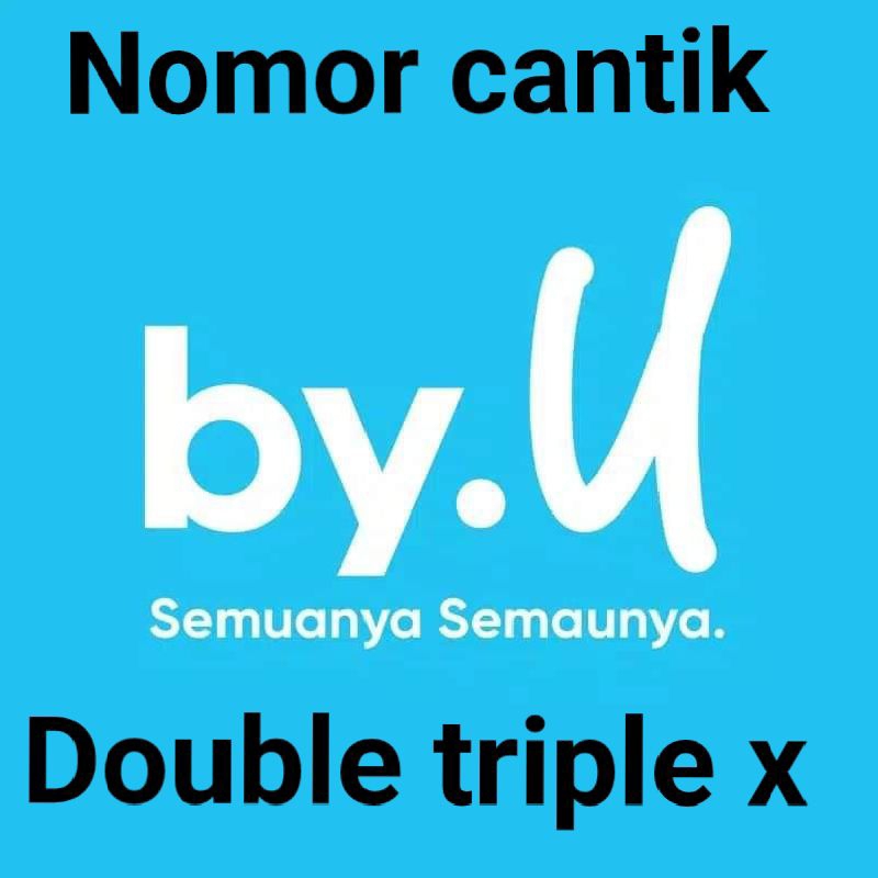 Jual Nomor cantik Telkomsel Byu double triple X | Shopee Indonesia