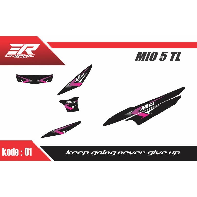 Jual Stiker Decal Mio 5 TL | Shopee Indonesia