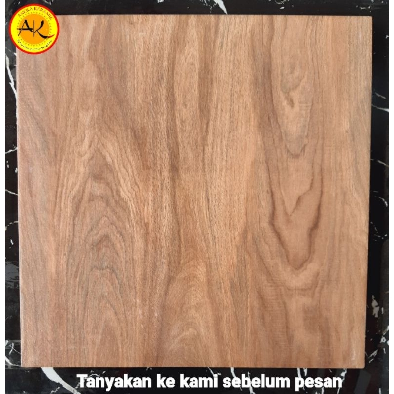 Jual Canarim Brown Keramik Lantai Teras Garasi Kamar Mandi Kasar Matt Motif Urat Kayu Serat Kayu ...