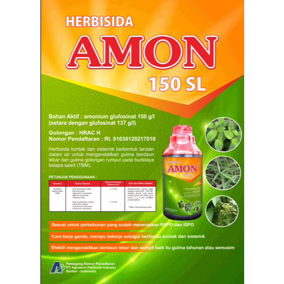 Jual AMON 150 SL Bahan Aktif : Amonium Glufosinat 150 g/l Kemasan 1 liter | Shopee Indonesia