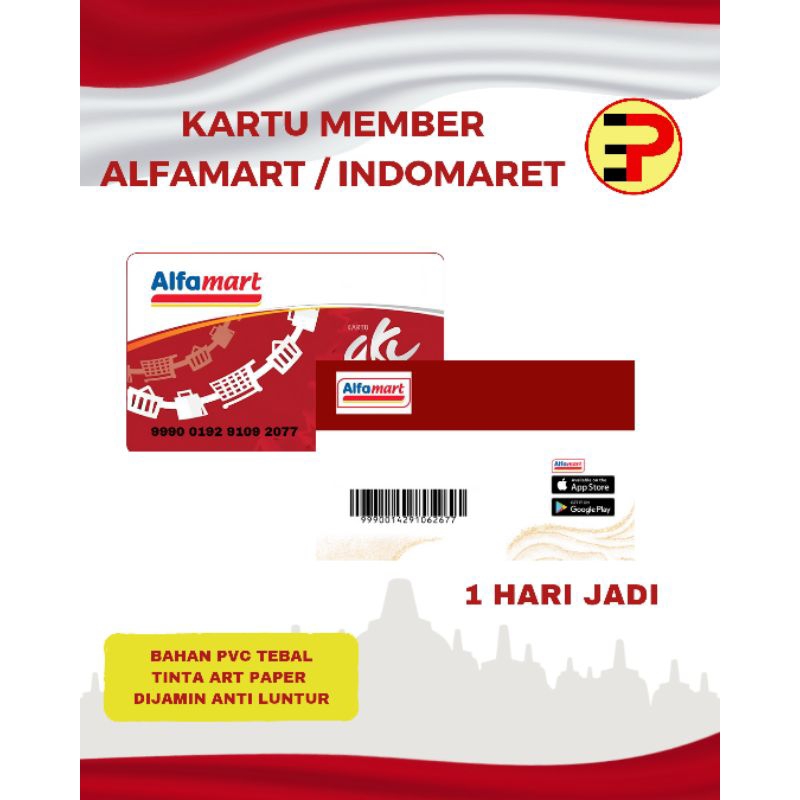 Jual CETAK KARTU MEMBER ALFAMART DAN INDOMARET | Shopee Indonesia