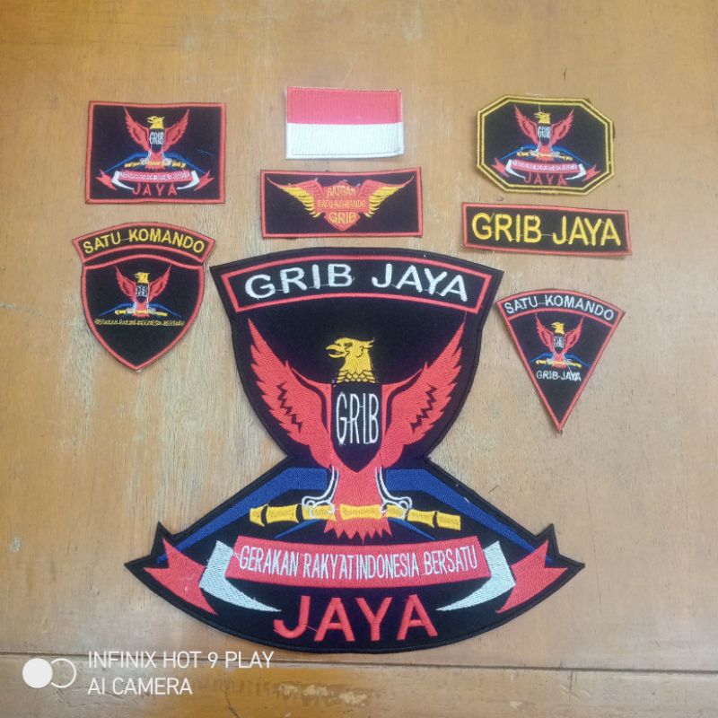 Jual Logo bordir grib jaya (satu set ) | Shopee Indonesia