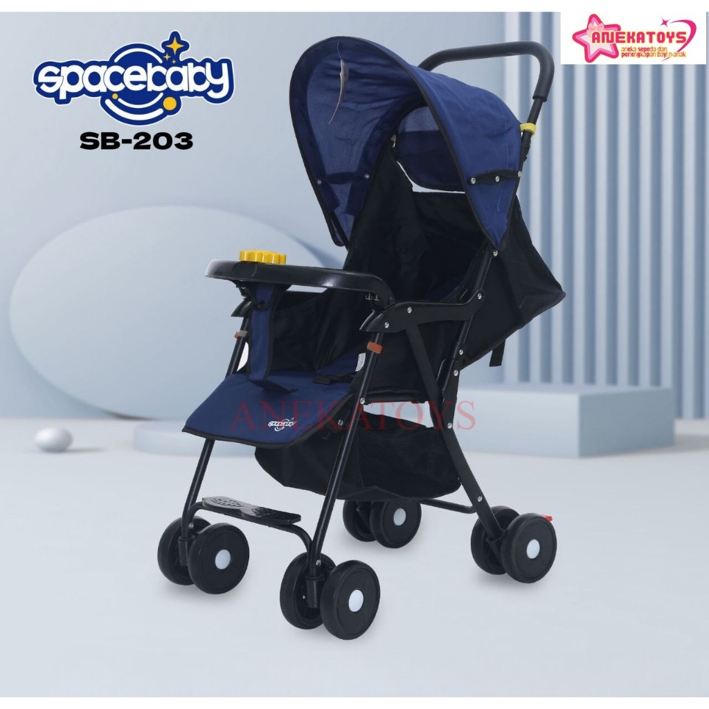 Jual Kereta Dorong Bayi Spacebaby SB203 Baby Stroller 1 Arah | Shopee Indonesia
