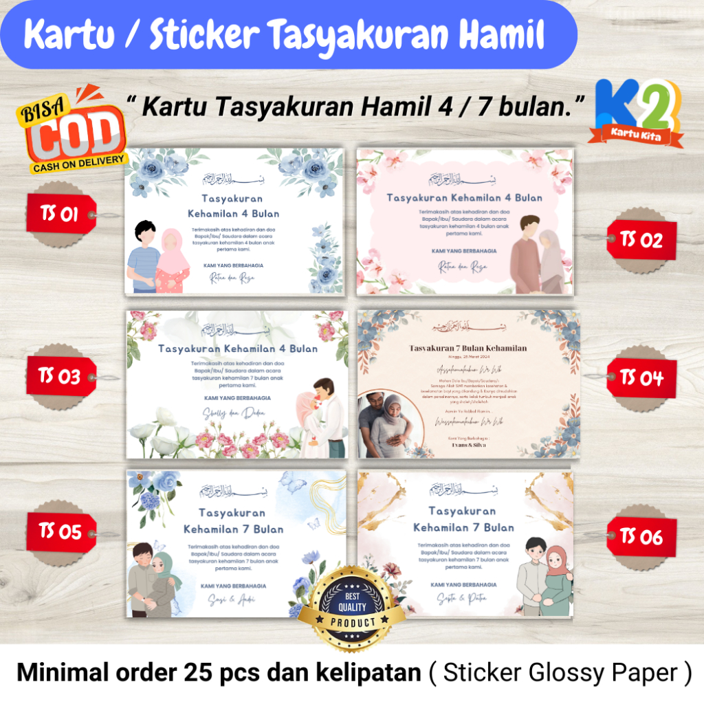 Jual Stiker Tasyakuran Hamil/Stiker Tasyakuran /Stiker Tasyakuran Hamil ...