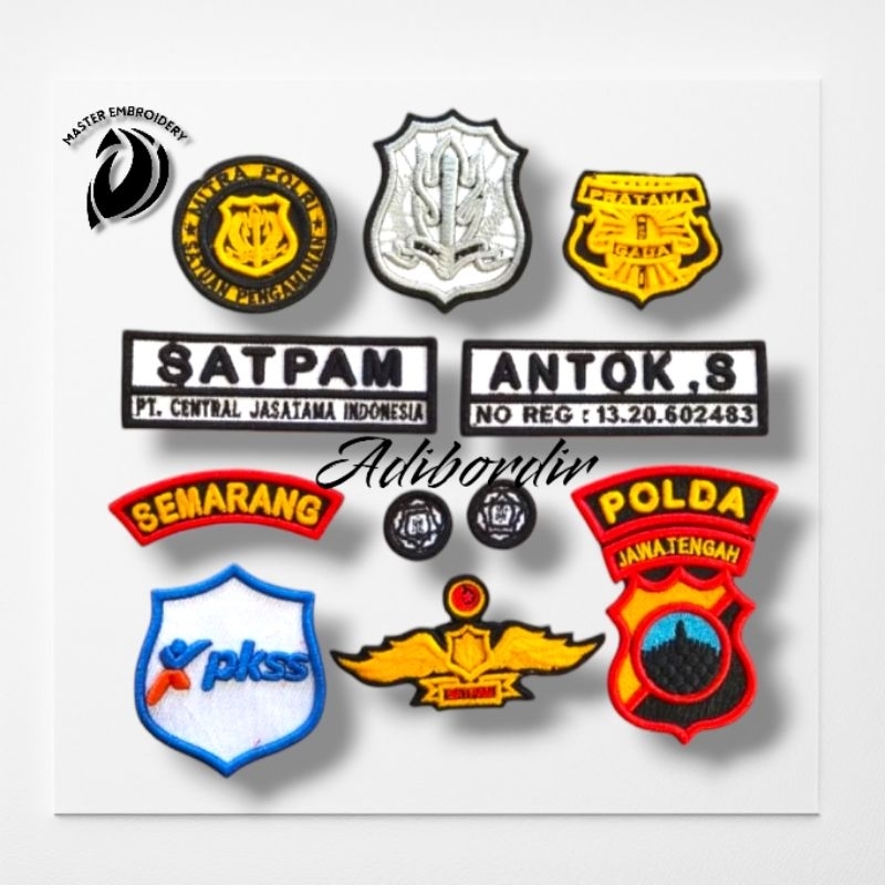 Jual LOGO BORDIR SATPAM TIMBUL 3D BISA COSTUM | Shopee Indonesia
