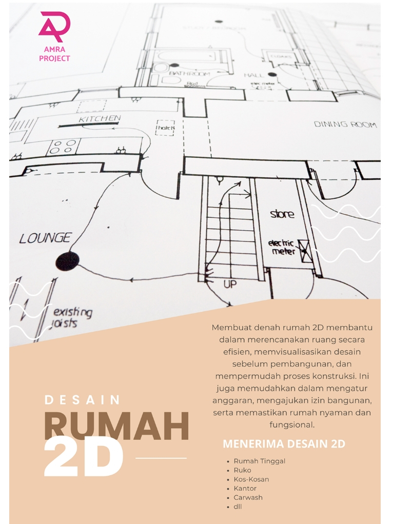 Jual Jasa Gambar Denah Rumah 2D | Desain Arsitek Site Plan Bangunan ...